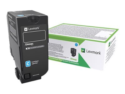 Lexmark : CORPORATE CYAN TONER CARTR HIGH CAPACITY CX725