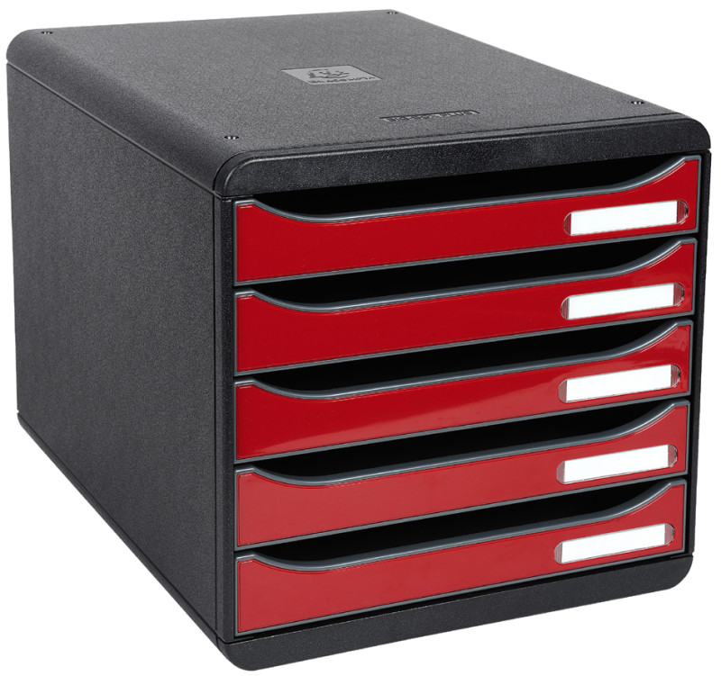EXACOMPTA Module de classement BIG-BOX PLUS, 5 tiroirs, noir