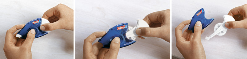 tesa ecoLogo Cassette de recharge pour roller correcteur