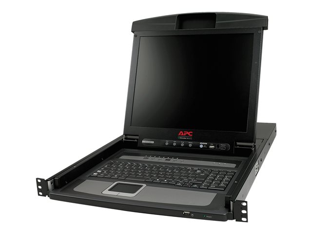 APC : 17 RACK LCD CONSOLE 8 PORT INTEGRATED ANALOG KVM SWITCH