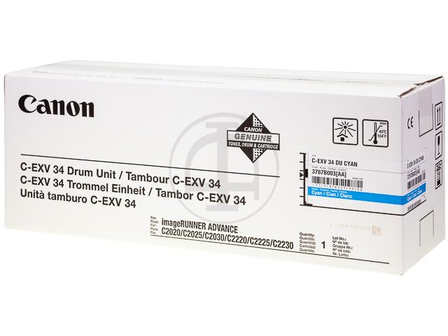 Canon OPC Cyan C-EXV34 36000 pages pour IRC2020