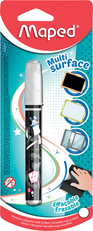 Maped Marqueur effaçable multi-surfaces, blanc, sous blister