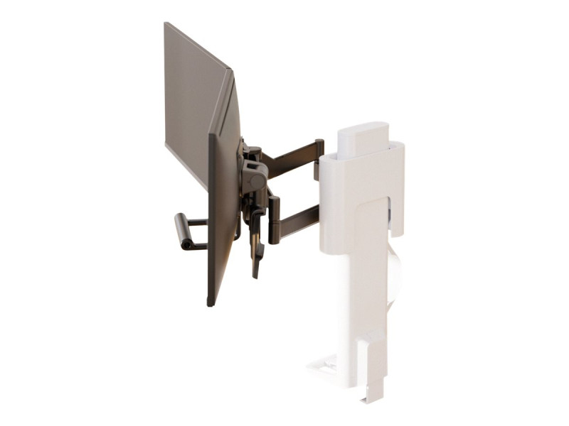 Ergotron : TRACE DUAL MONITORS PANEL CLAMP BRIGHT WHITE