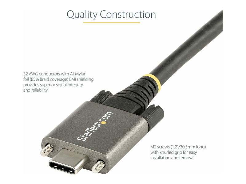 Startech : 50CM LOCKING USB C cable 10GBPS - 20