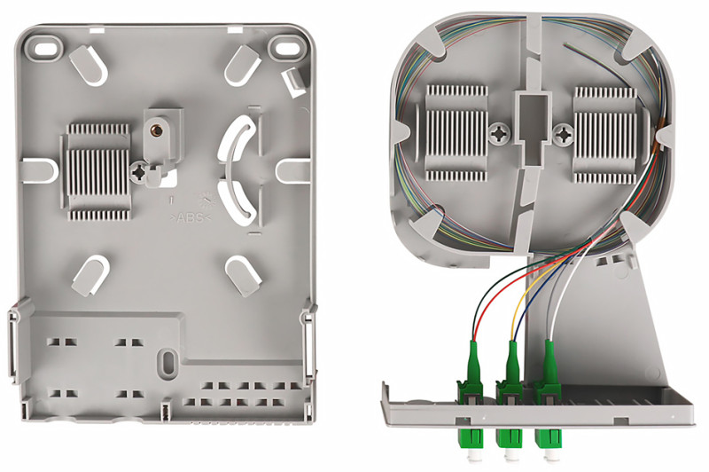 DIGITUS Boite de raccordement domestique Ftth, 3 x LC/APC