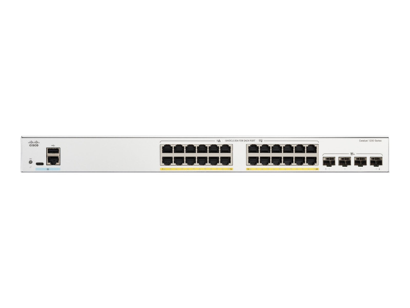 Cisco : CATALYST 1200 24-PORT GE POE 4X10G SFP+