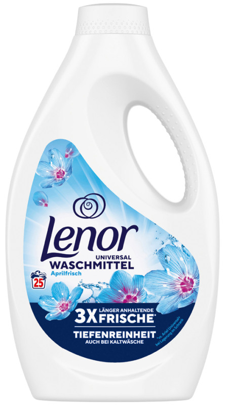 Lenor Lessive liquide Fraîcheur d'avril, 1,25 l, 25 lavages